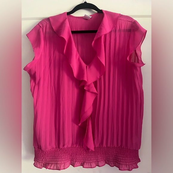 Sash | Tops | L Ruffles V Neck Sash Pink Top | Poshmark
